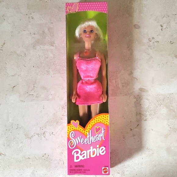 Mattel | Toys | Sweetheart Barbie Vintage 997 Pink Velour Mini Dress ...